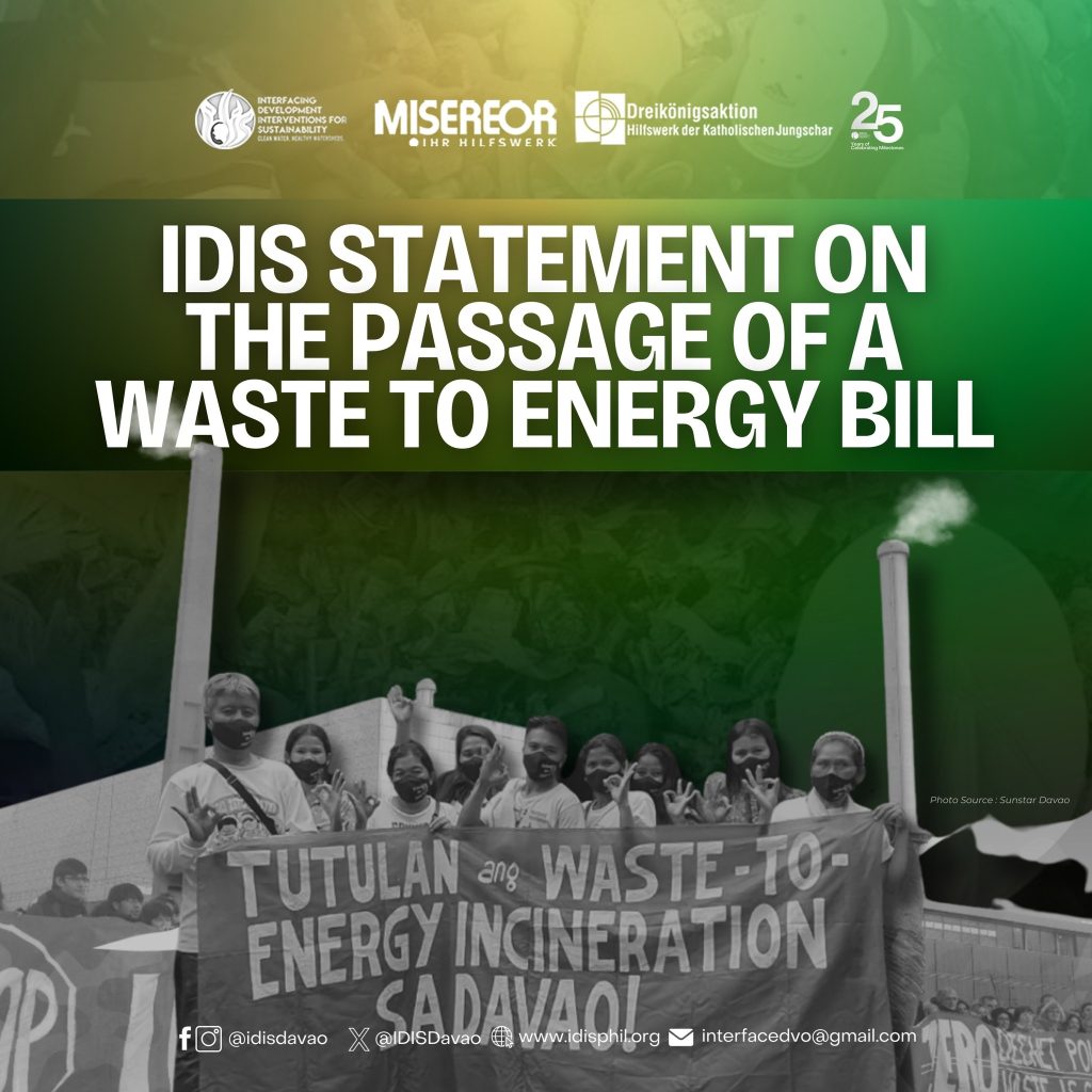 IDIS Opposes Passage of Waste-to-Energy Bill, Cites Health and ...