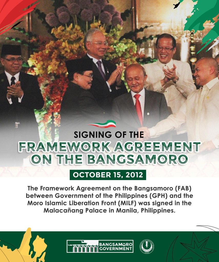 12th Anniversary of the Framework Agreement on the Bangsamoro: A ...