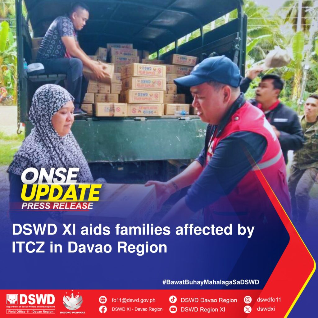 DSWD XI Renders Swift Aid to Families Displaced by Davao Region ...