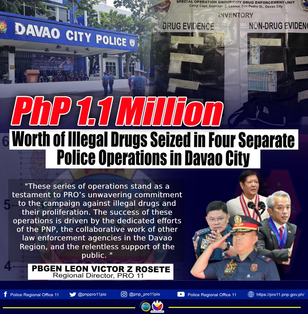 Massive Anti-Drug Operations in Davao City Lead to Arrests and Drug ...