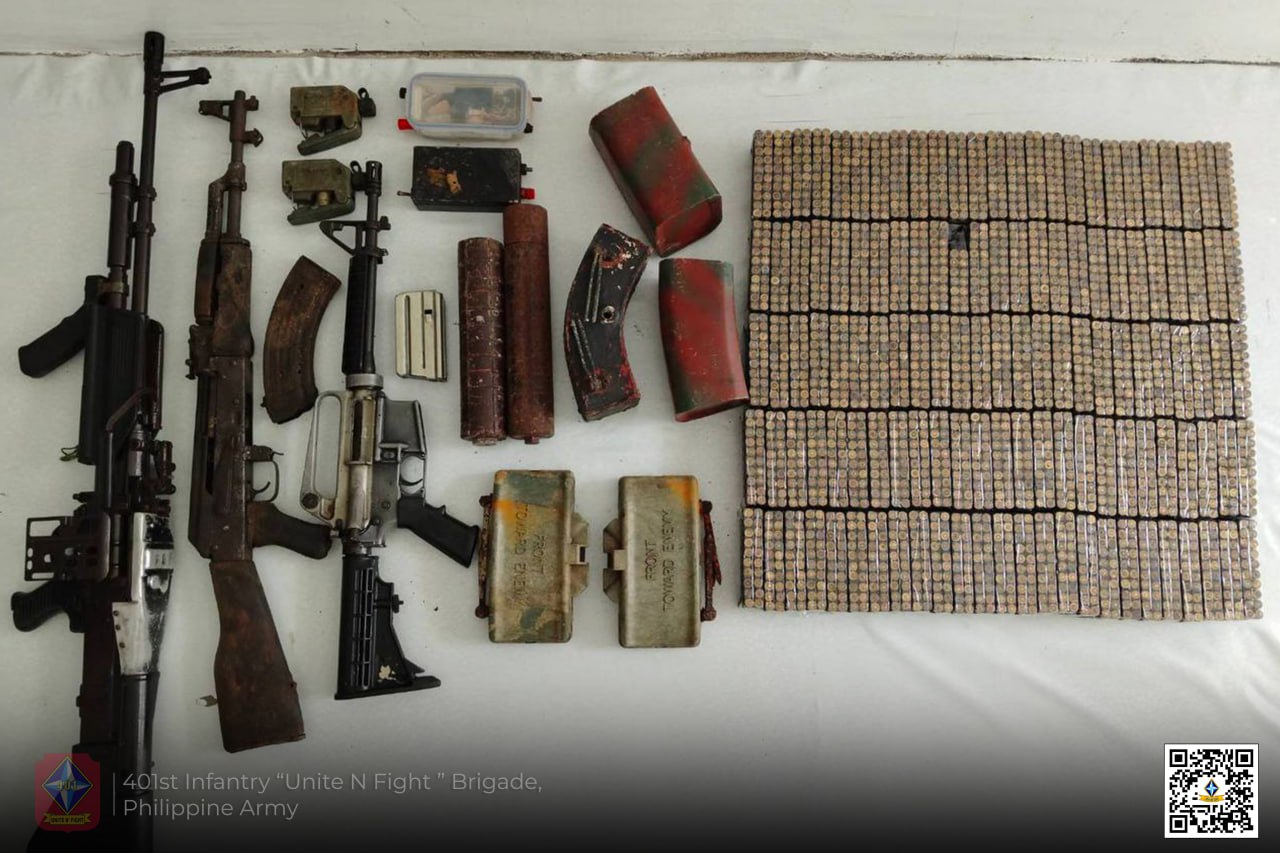 Army Seizes High-Powered Weapons, IEDs in Surigao del Sur Anti ...