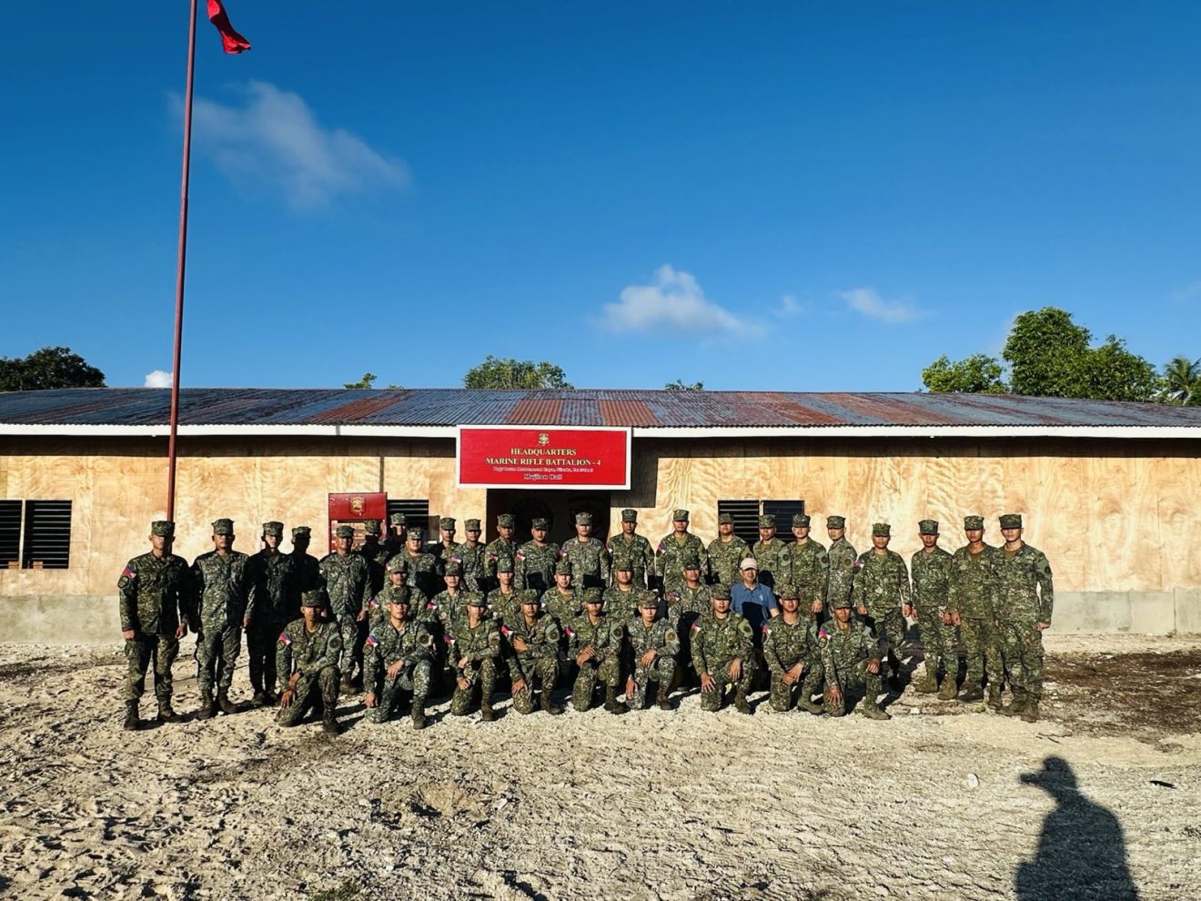 4th Marine Rifle Battalion Raises Flag at New Sibutu Headquarters ...