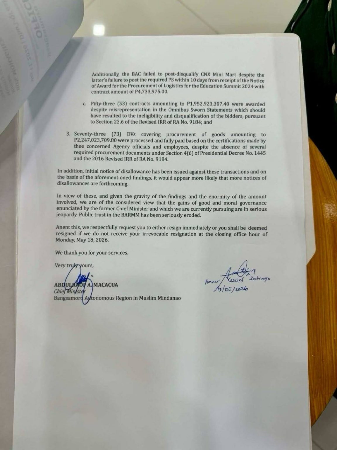 BARMM Chief Minister Orders MBHTE Minister Mohagher Iqbal to Resign ...